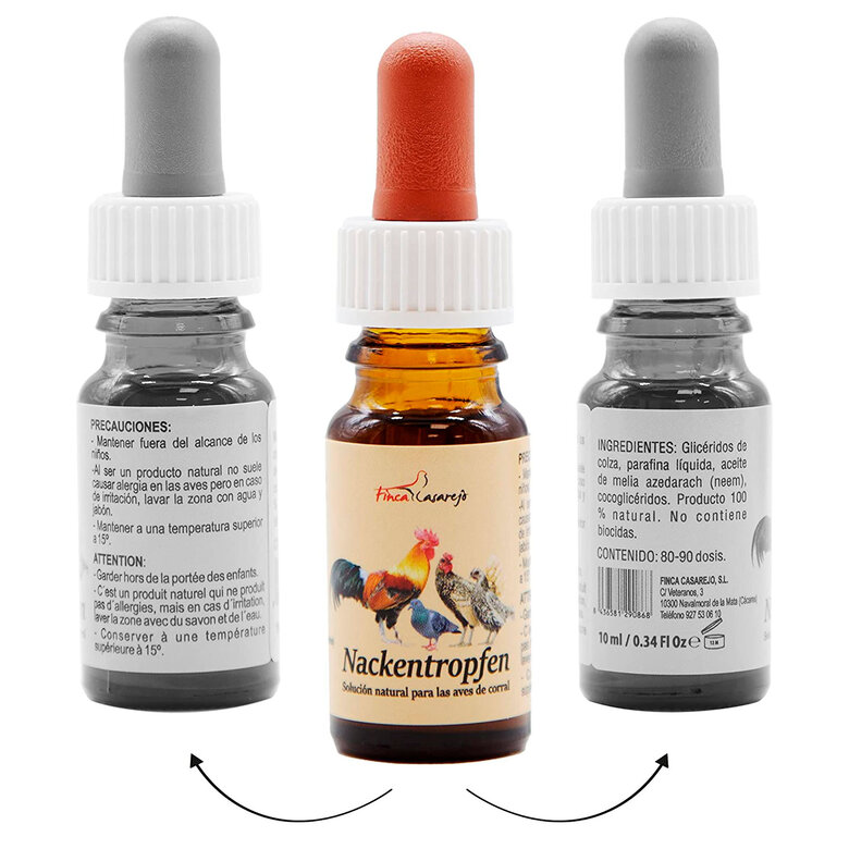 Finca casarejo nackentropfen desparasitante natural para aves de corral | Tiendanimal